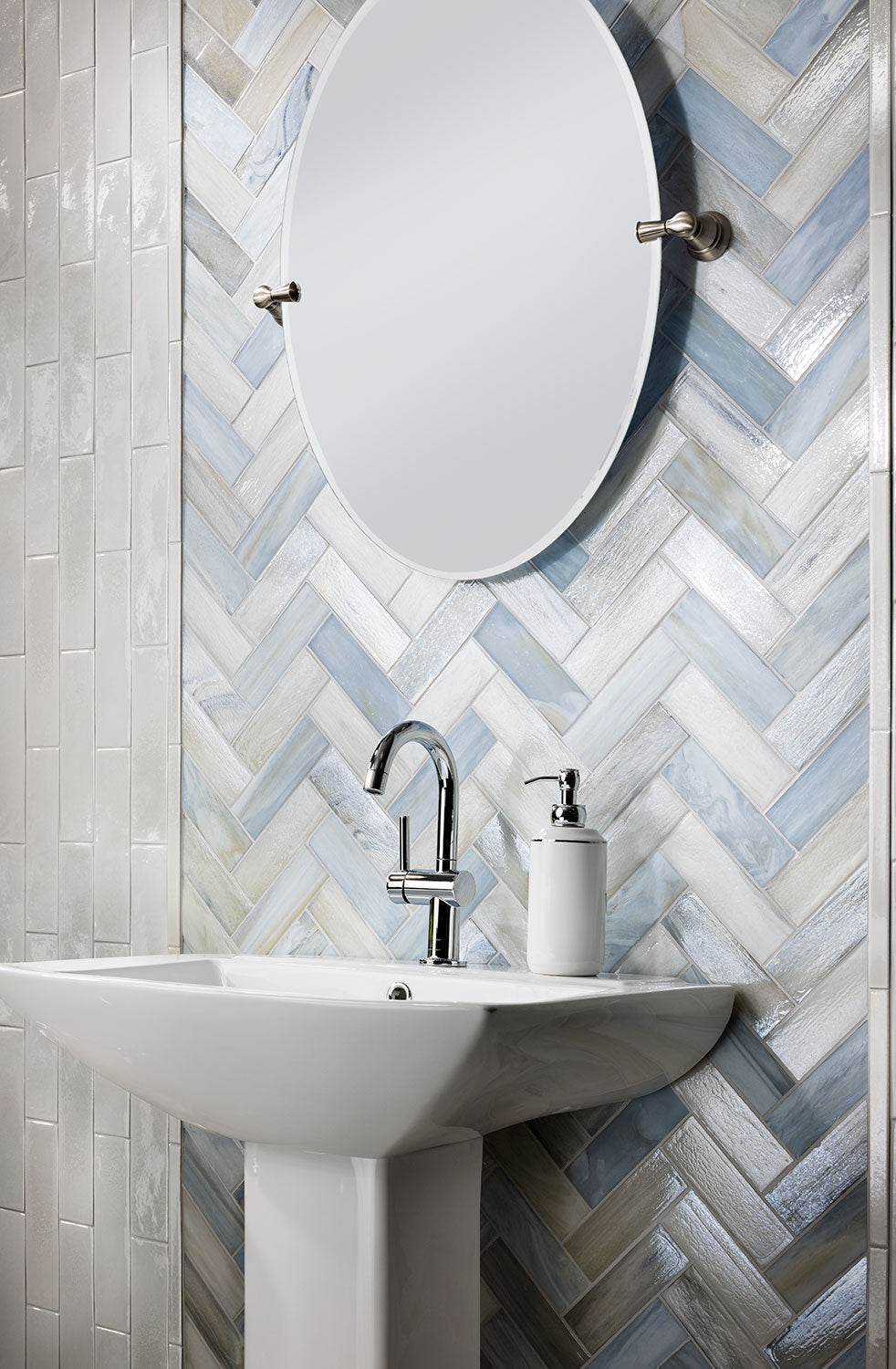 Glass 2x6 Tile Blend – Lunada Bay Tile