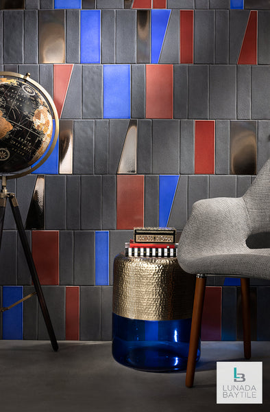 Graphite shapes in all four Graphite colors by LBT – Lunada Bay Tile