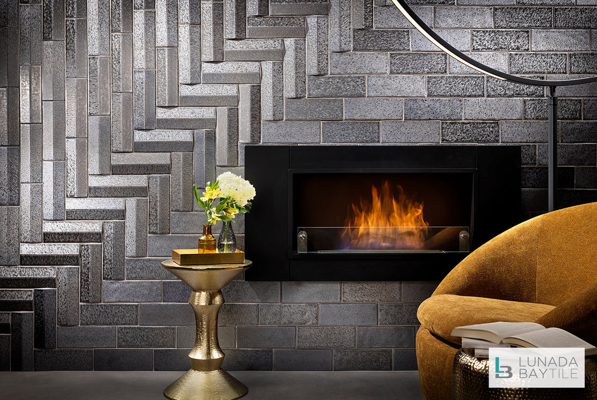 Cape Pearl Fireplace – Lunada Bay Tile