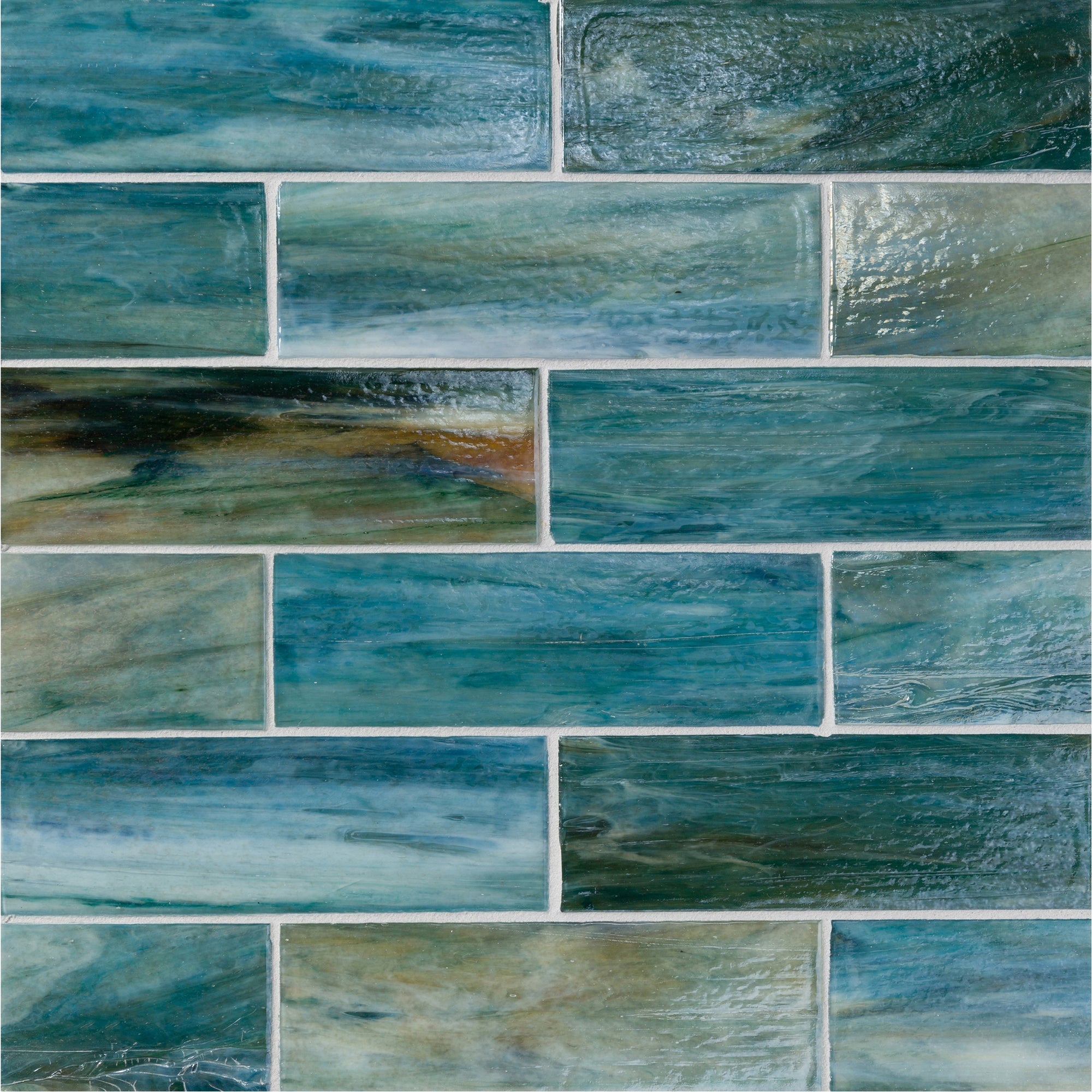 Agate 2x6 glass tile by Lunada Bay Tile