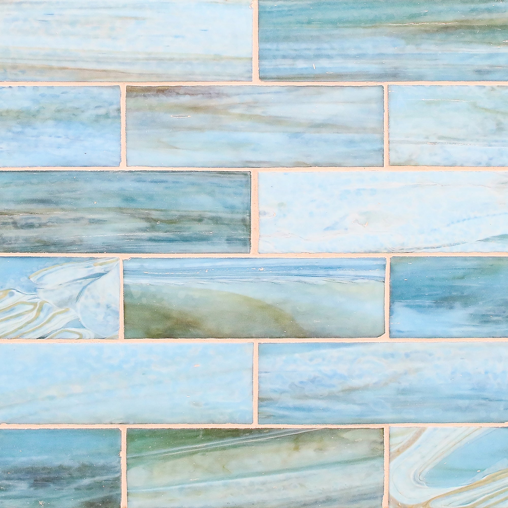 Agate 2x6 glass tile by Lunada Bay Tile