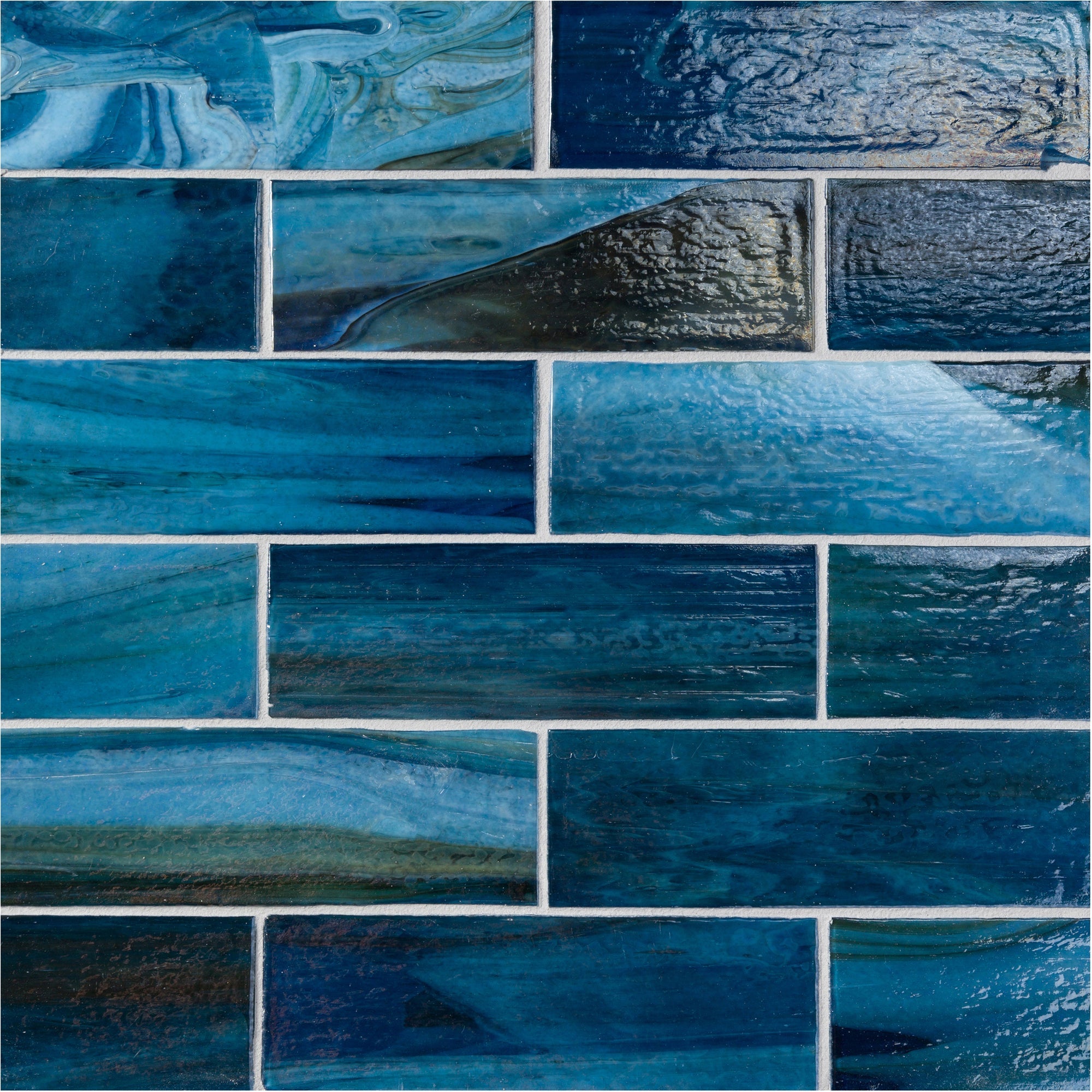 Agate 2x6 glass tile by Lunada Bay Tile