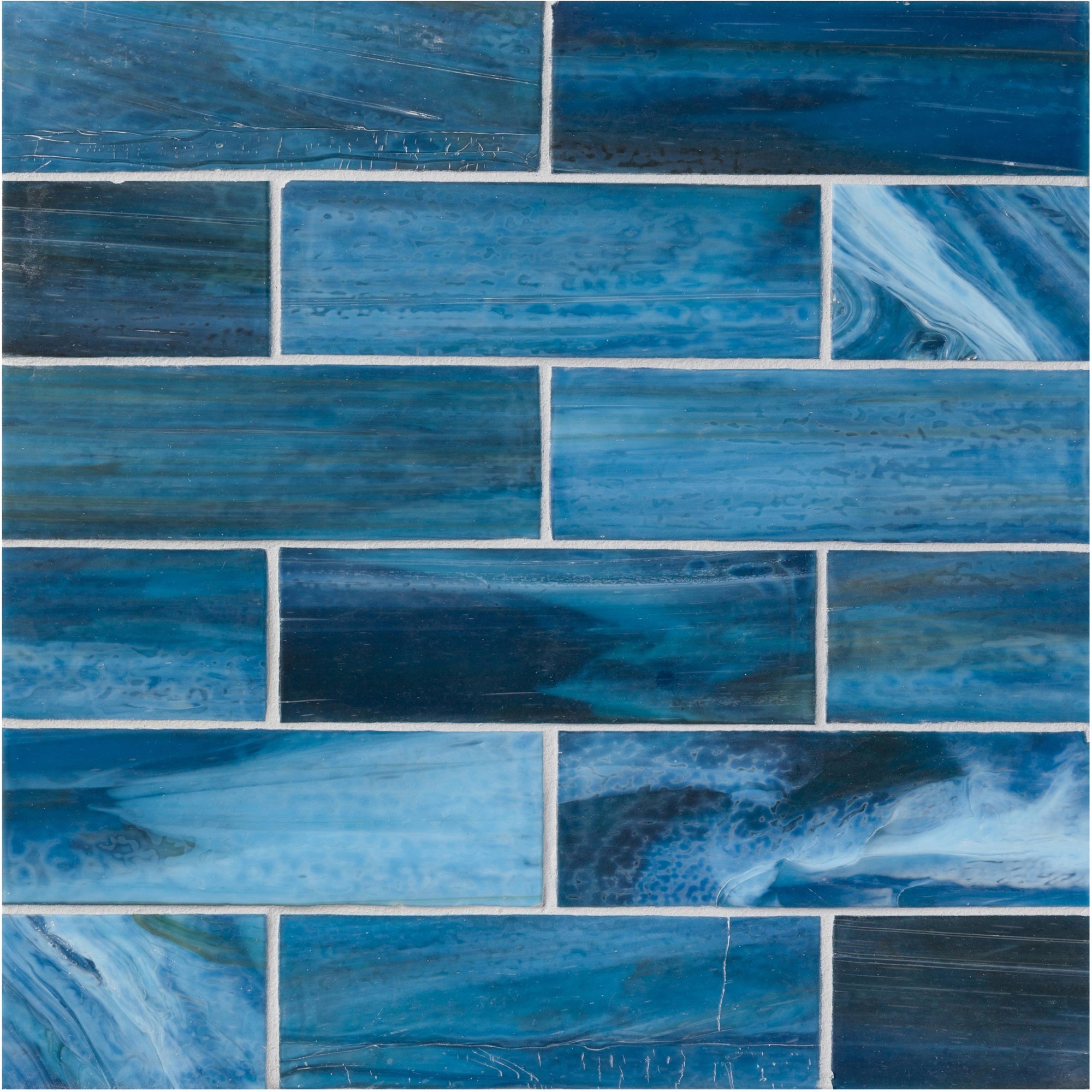 Agate 2x6 glass tile by Lunada Bay Tile