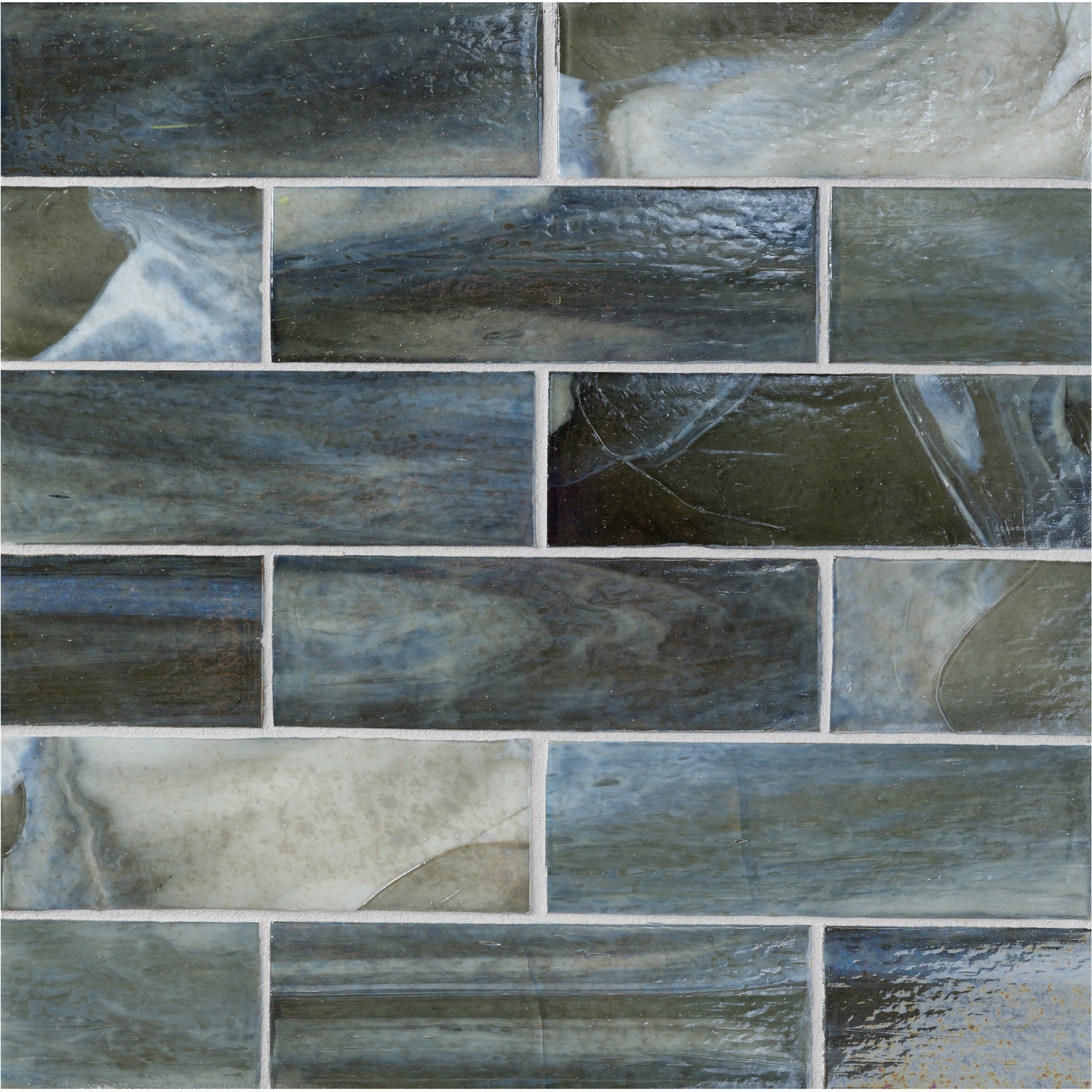 Agate 2x6 glass tile by Lunada Bay Tile