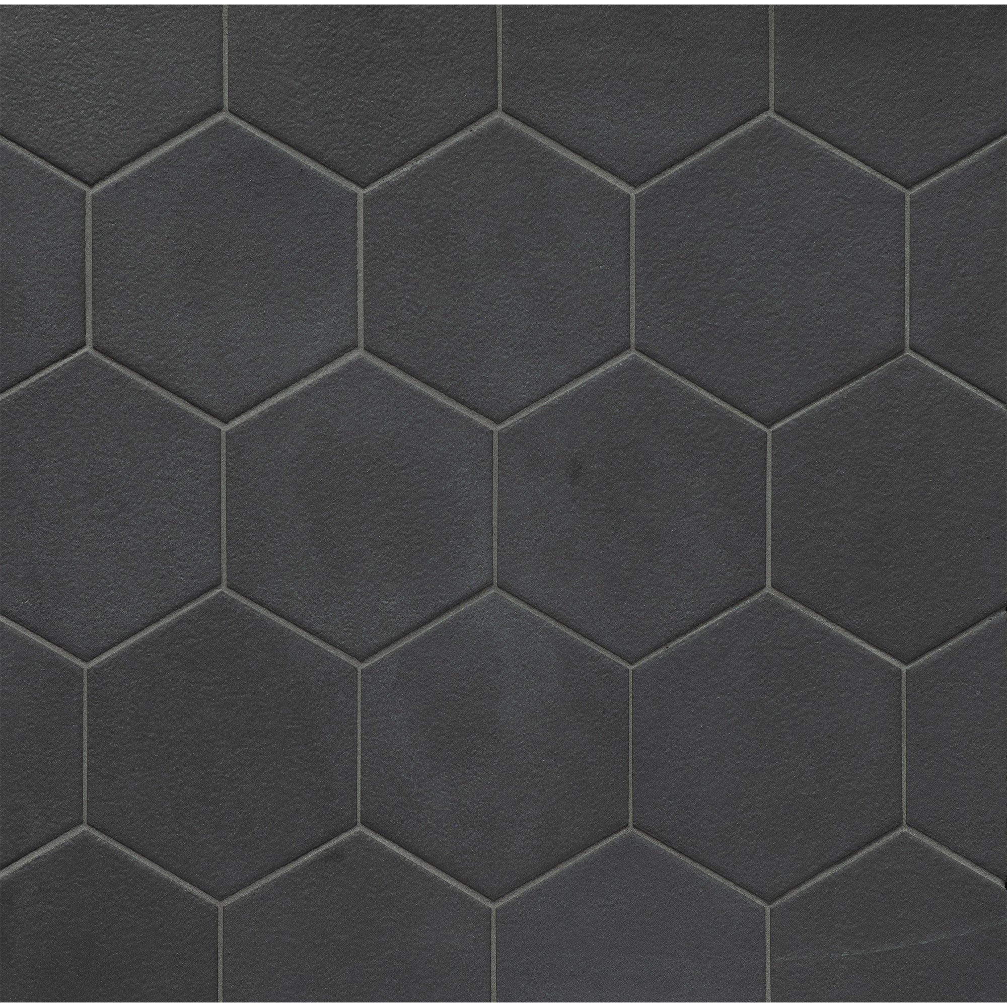 Graphite 4” Hex by Lunada Bay Tile