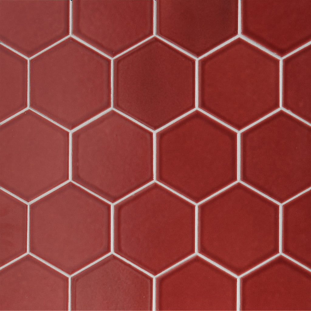 Graphite 4” Hex by Lunada Bay Tile