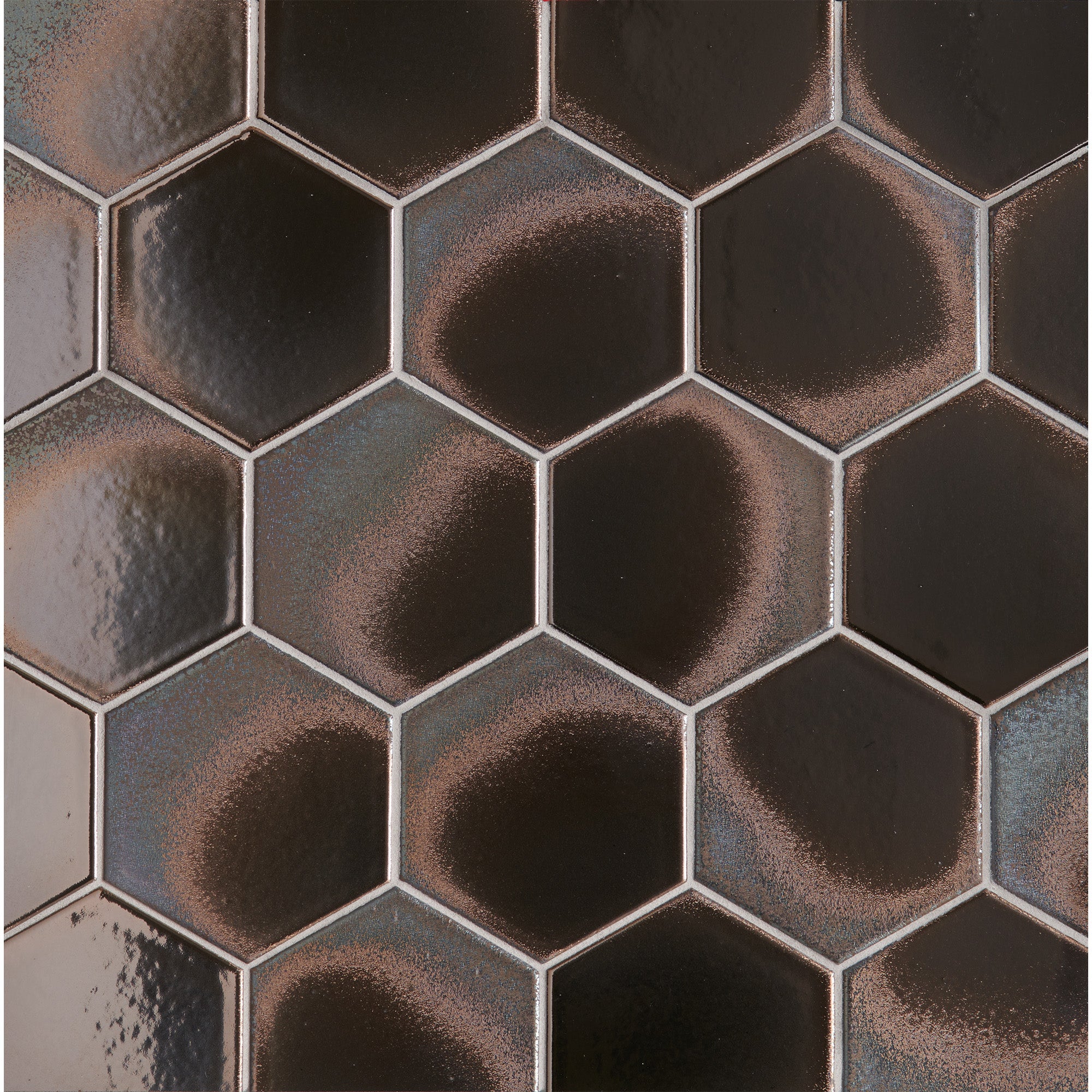 Graphite 4” Hex by Lunada Bay Tile