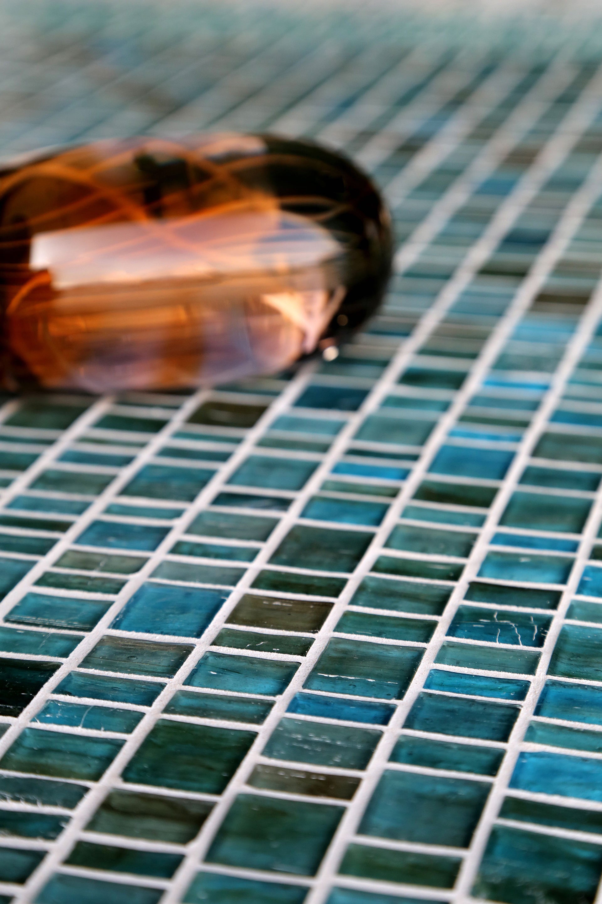 Haisen Barcode Teal Floor – Lunada Bay Tile